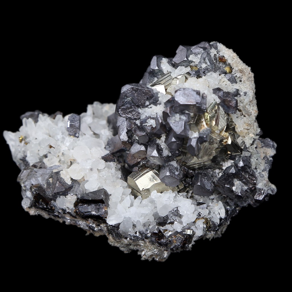 GALENA, PYRITE, QUARTZ 3" x 3" - Celestial Earth Minerals