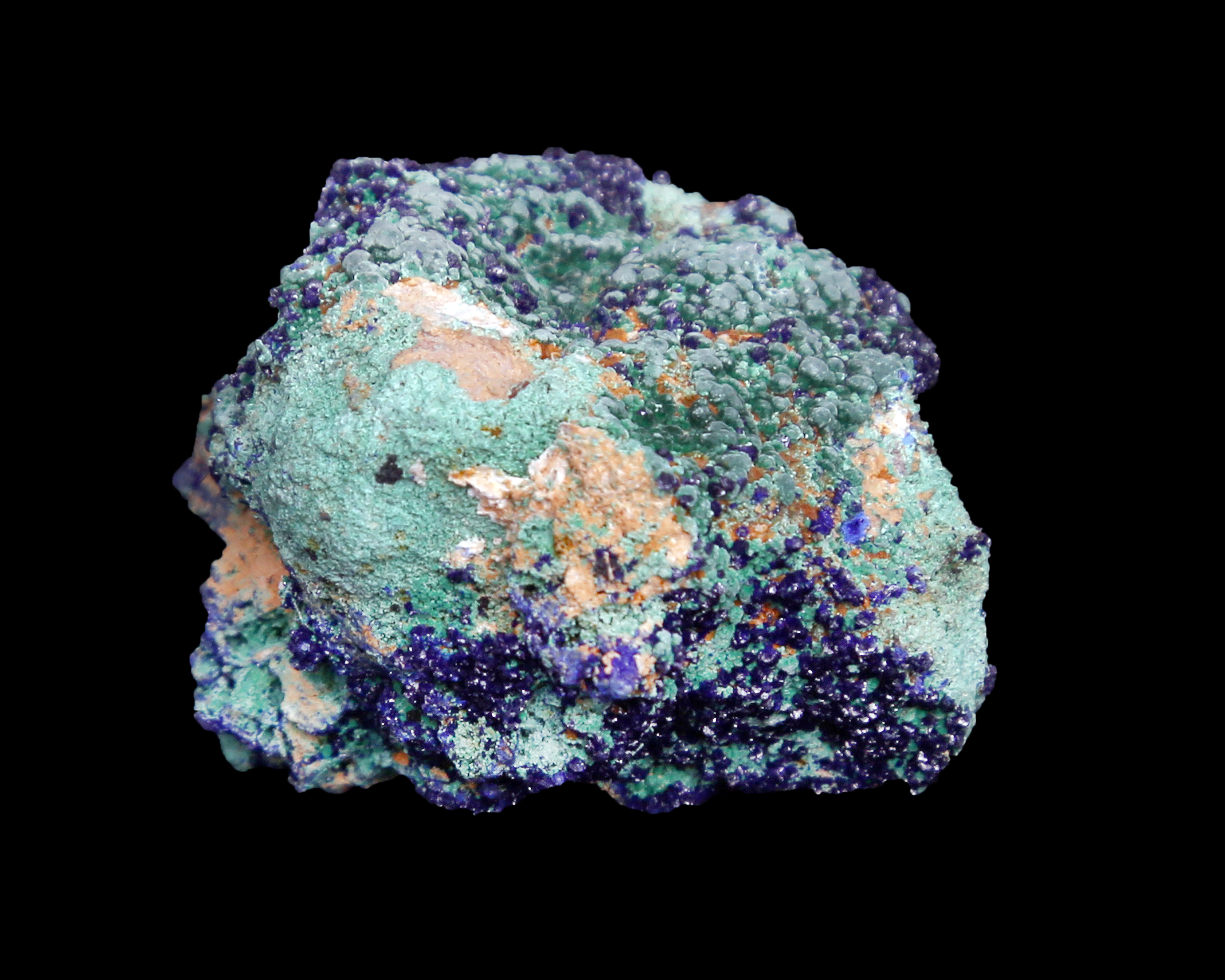 Malachite with Azurite 3.5" X 3" - Celestial Earth Minerals