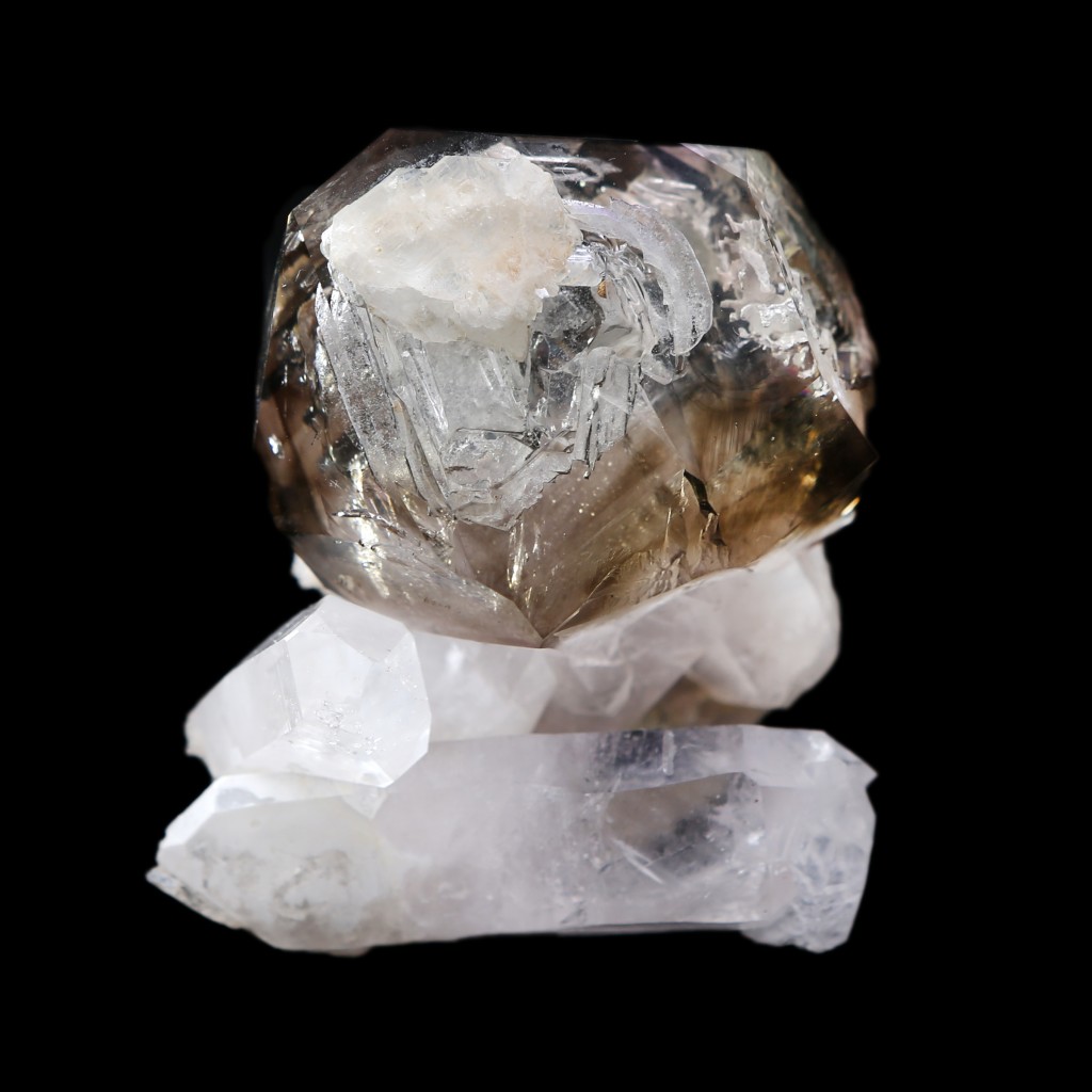 Smoky Quartz with Amethyst Crystal Specimen - Celestial Earth Minerals
