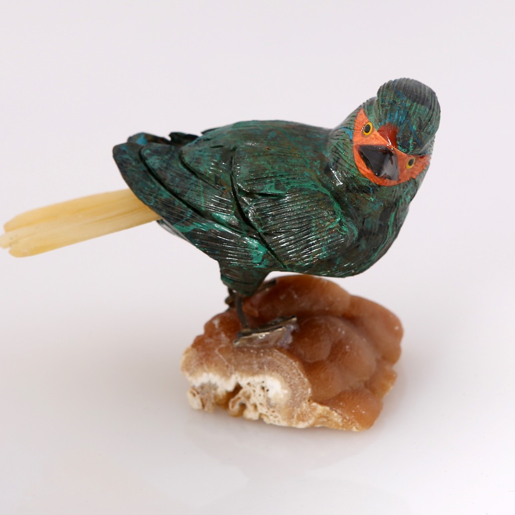 Stone Carved Bird Mineral Specimen - Celestial Earth Minerals