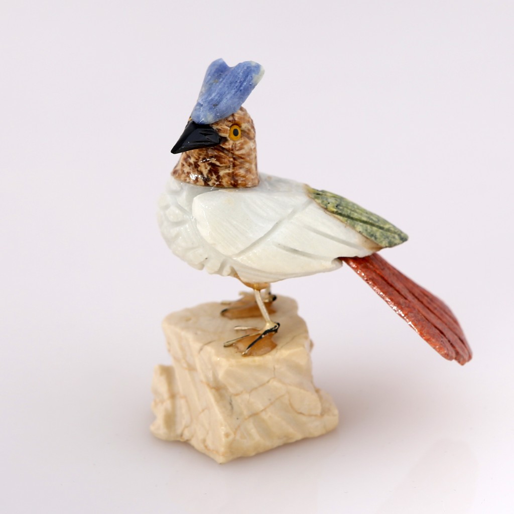 Stone Carved Bird Mineral Specimen - Celestial Earth Minerals