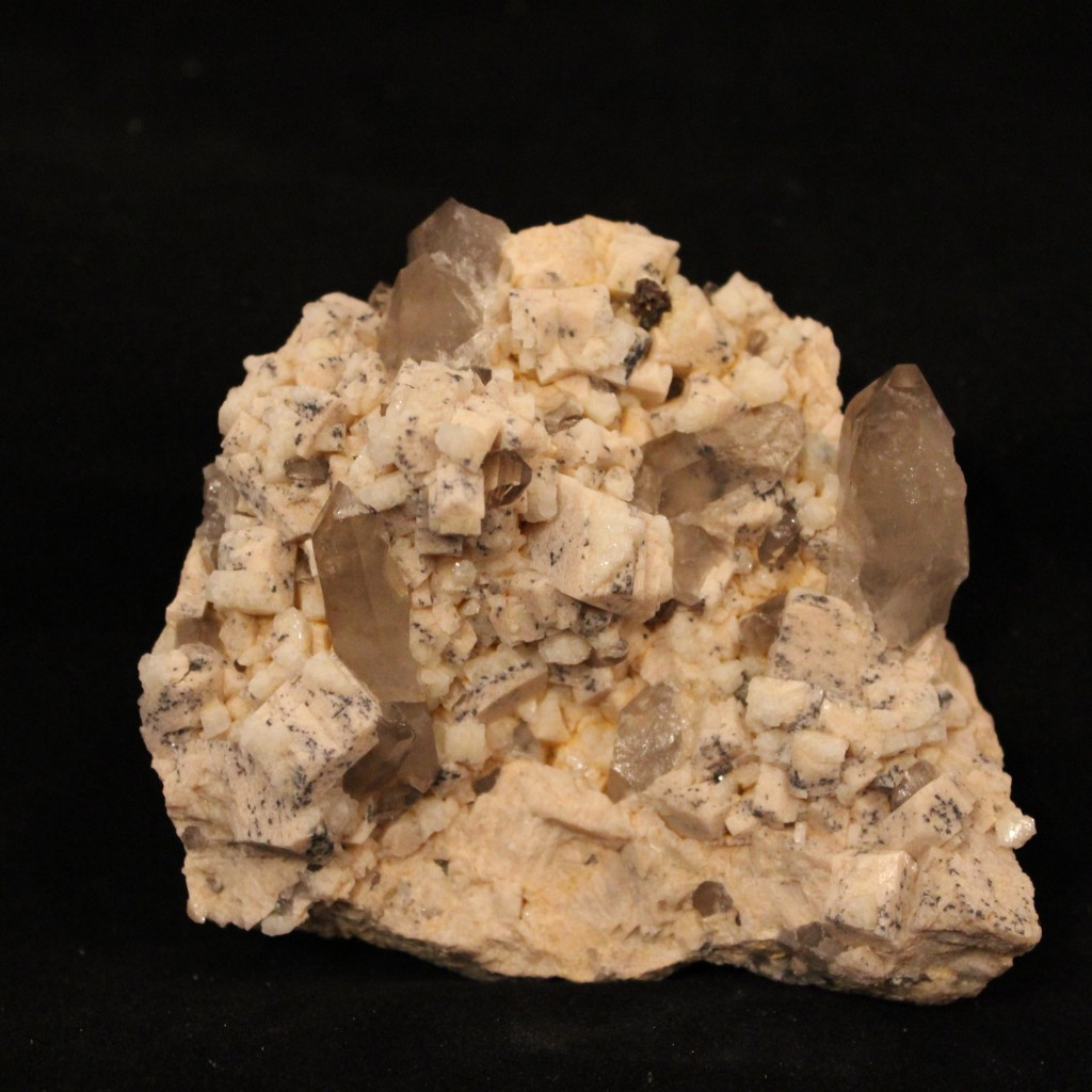 Quartz/Calcite on Mica Mineral Specimen