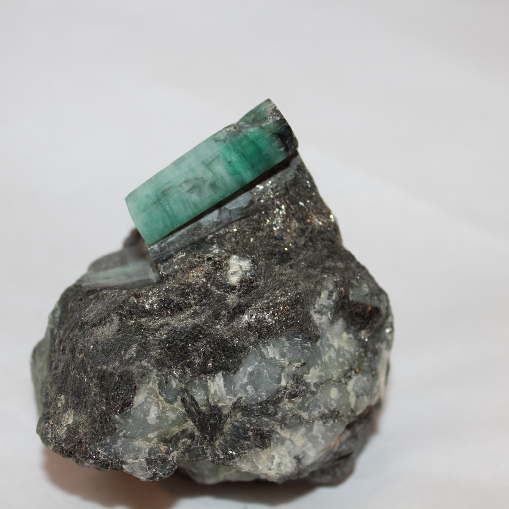 Emerald in Quartz and Biotite Mica Mineral Specimen - Celestial Earth ...
