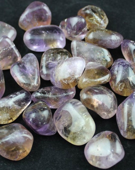 Ametrine Tumbled Gem Stone - Celestial Earth Minerals